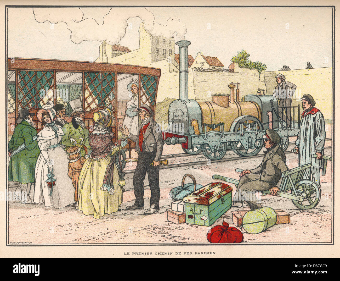 First French Railway Stock Photo - Alamy