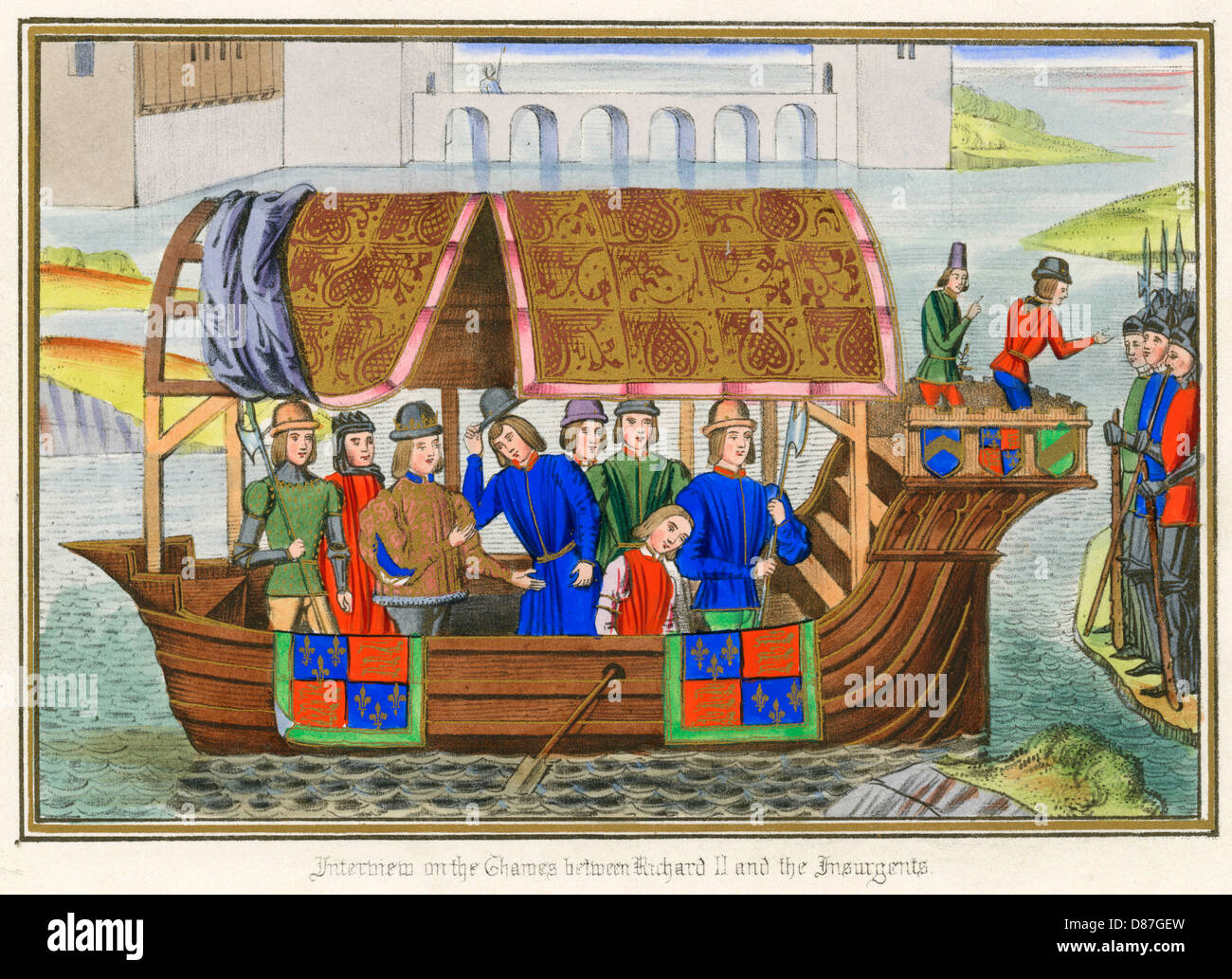 King Richard II and the Peasants Revolt Stock Photo - Alamy