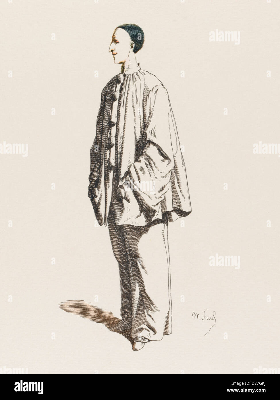 Commedia Dell'Arte - Pierrot Stock Photo - Alamy