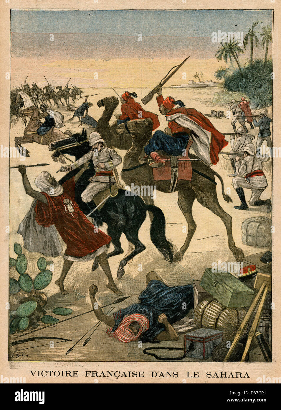 FRENCH VICTORY IN SAHARA Stock Photo - Alamy