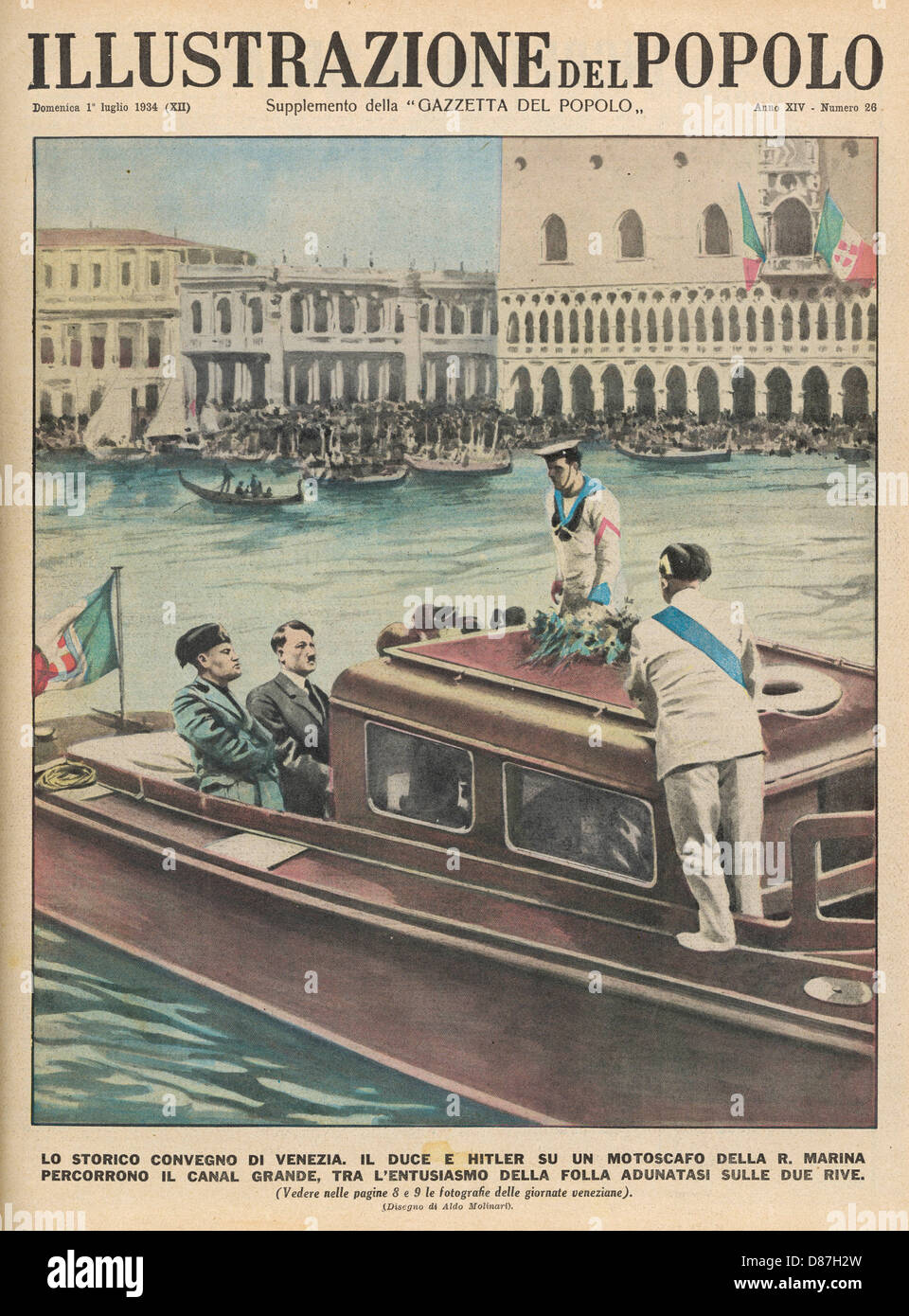 Mussolini and hitler 1934 hi-res stock photography and images - Alamy