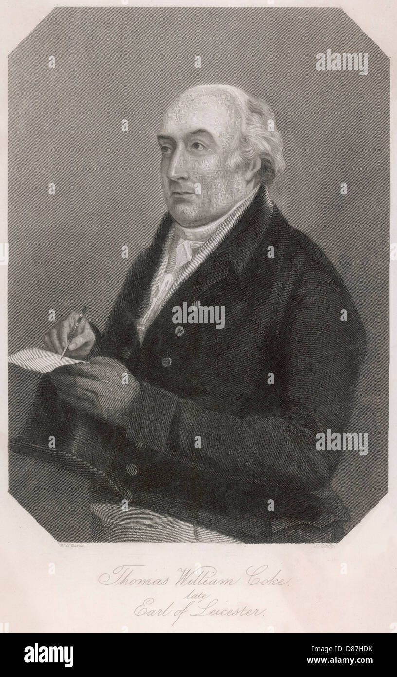 Thomas coke hi-res stock photography and images - Alamy