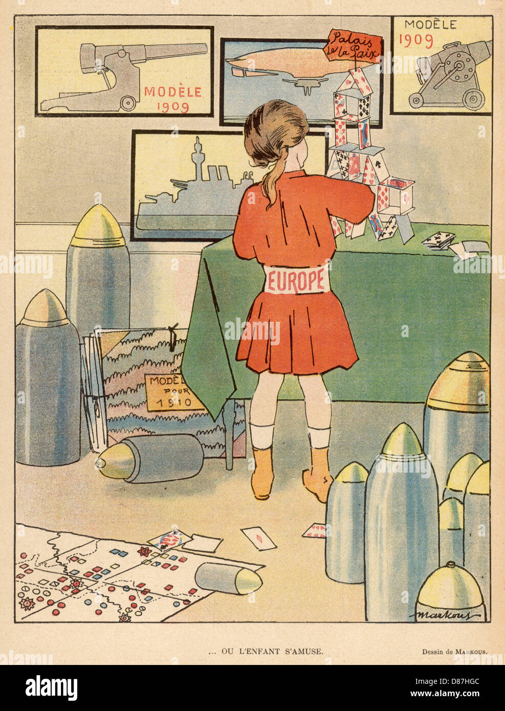 EUROPE & PEACE/1908 Stock Photo - Alamy
