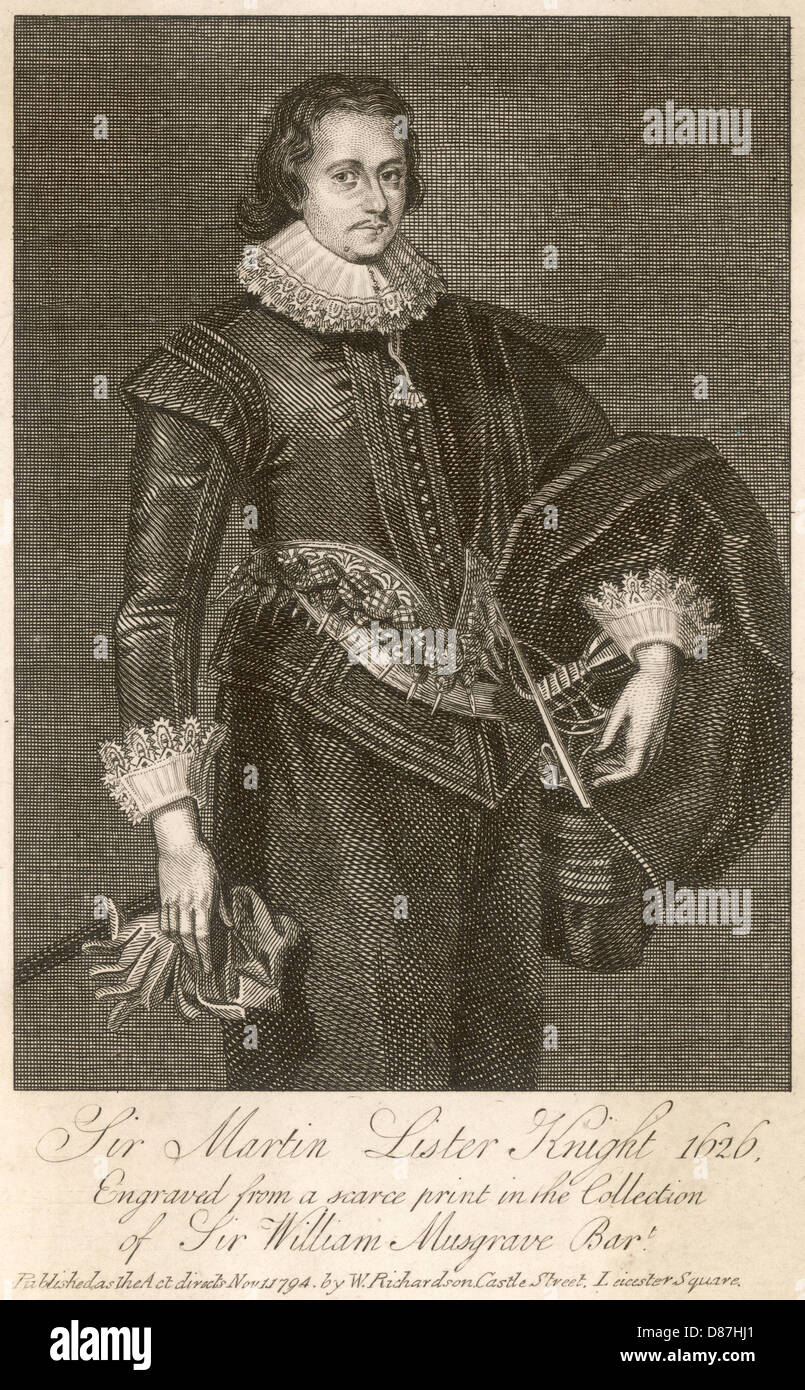 SIR MARTIN LISTER Stock Photo - Alamy