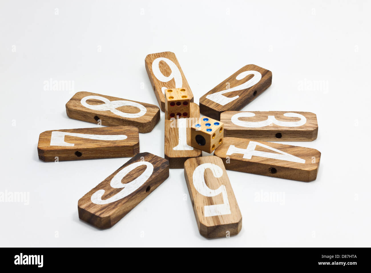 Counting numbers using dice Stock Photo - Alamy