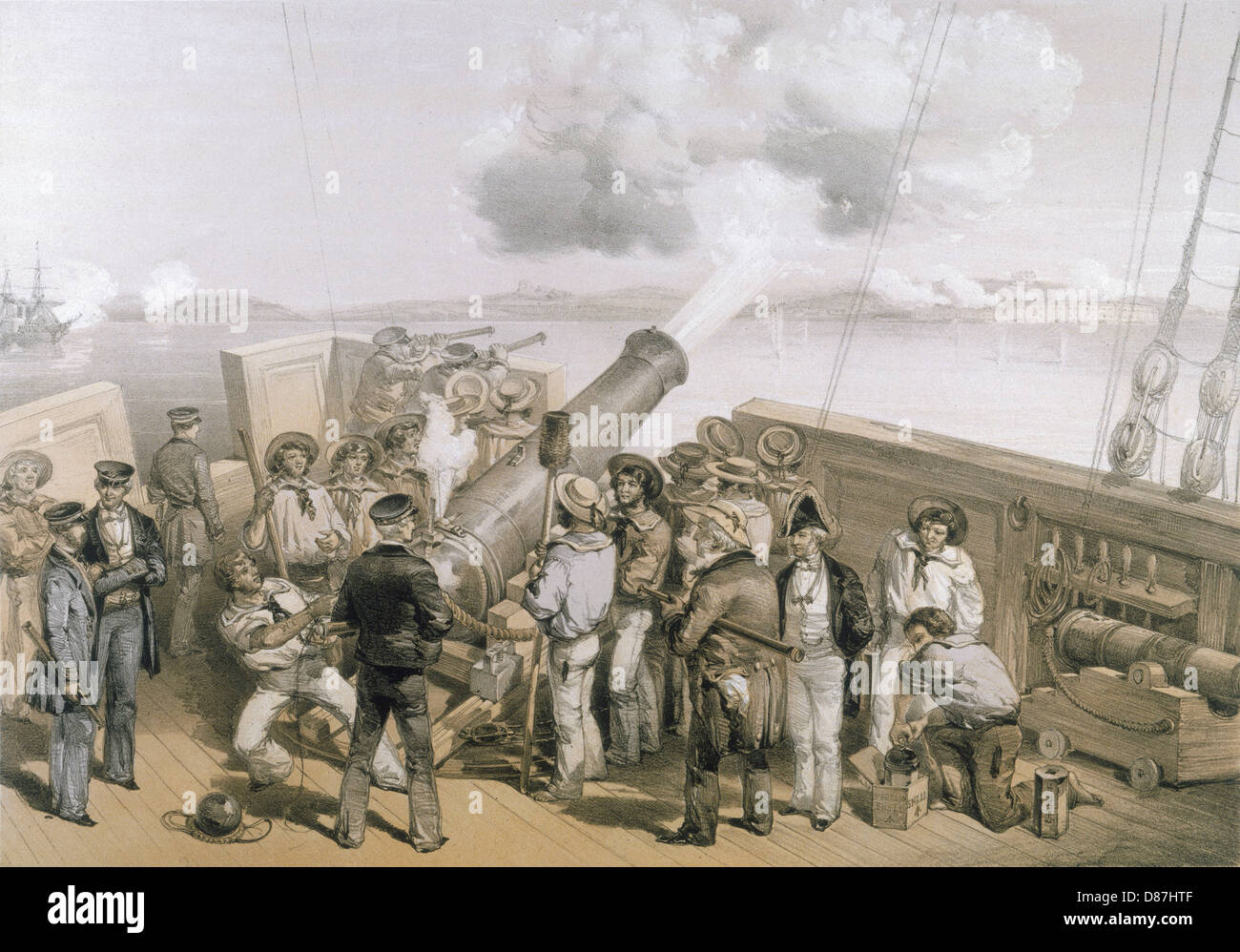 BOMARSUND BOMBARDED - 2 Stock Photo - Alamy