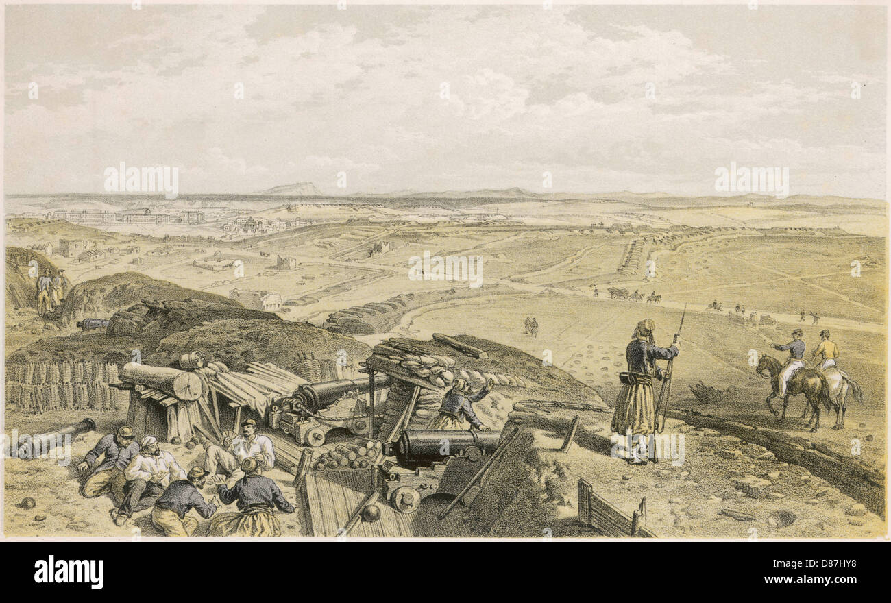 Siege of Sevastopol, Crimean War Stock Photo - Alamy