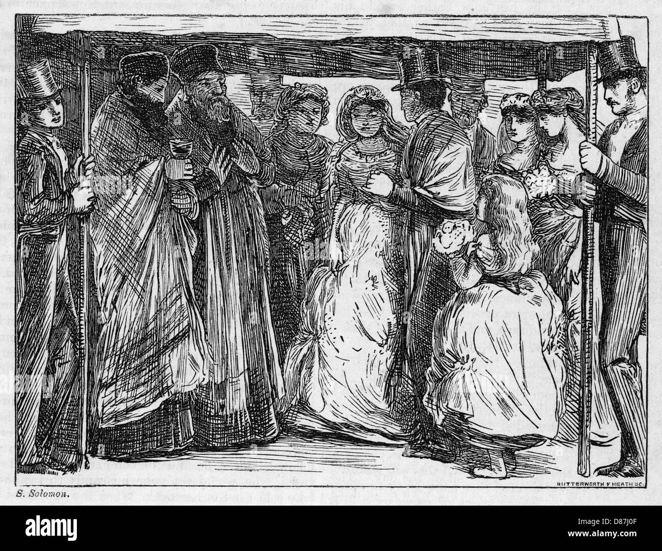 Jewish wedding canopy hi-res stock photography and images - Alamy