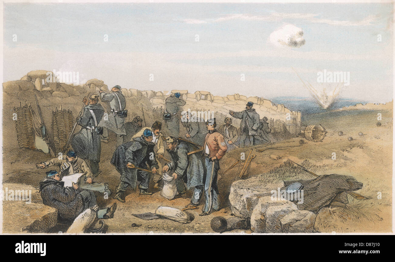 Siege of Sevastopol, Crimean War Stock Photo - Alamy
