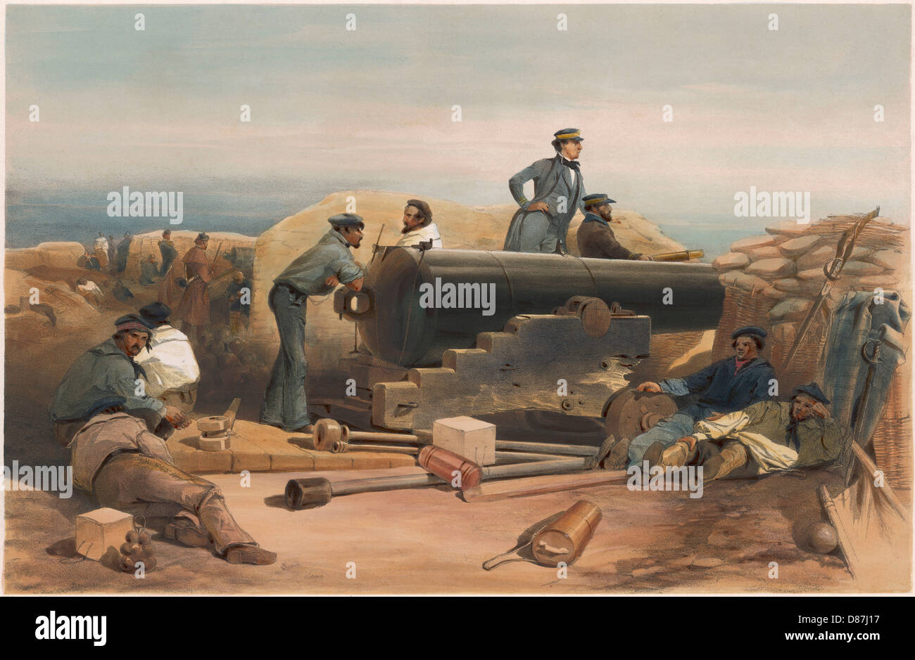 Siege of Sevastopol, Crimean War Stock Photo - Alamy