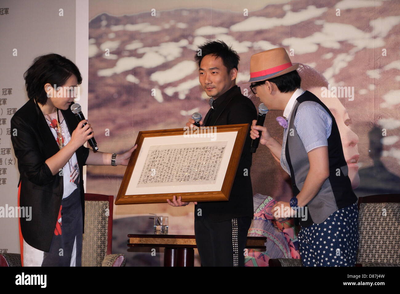 Rene Liu at press conference of her album in Taipei, Taiwan, China on ...