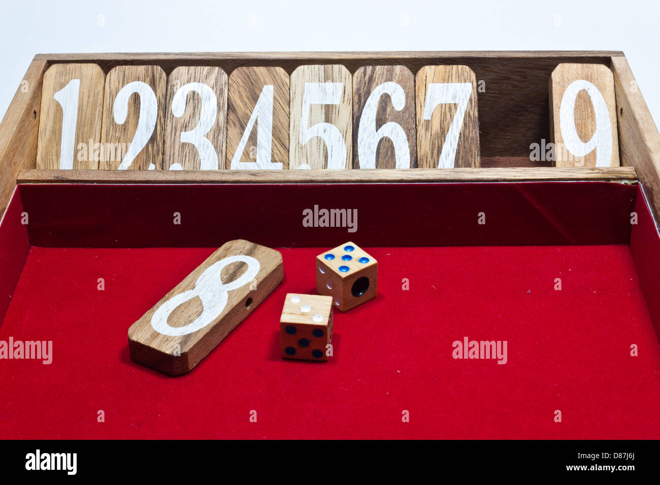 Counting numbers using dice Stock Photo - Alamy