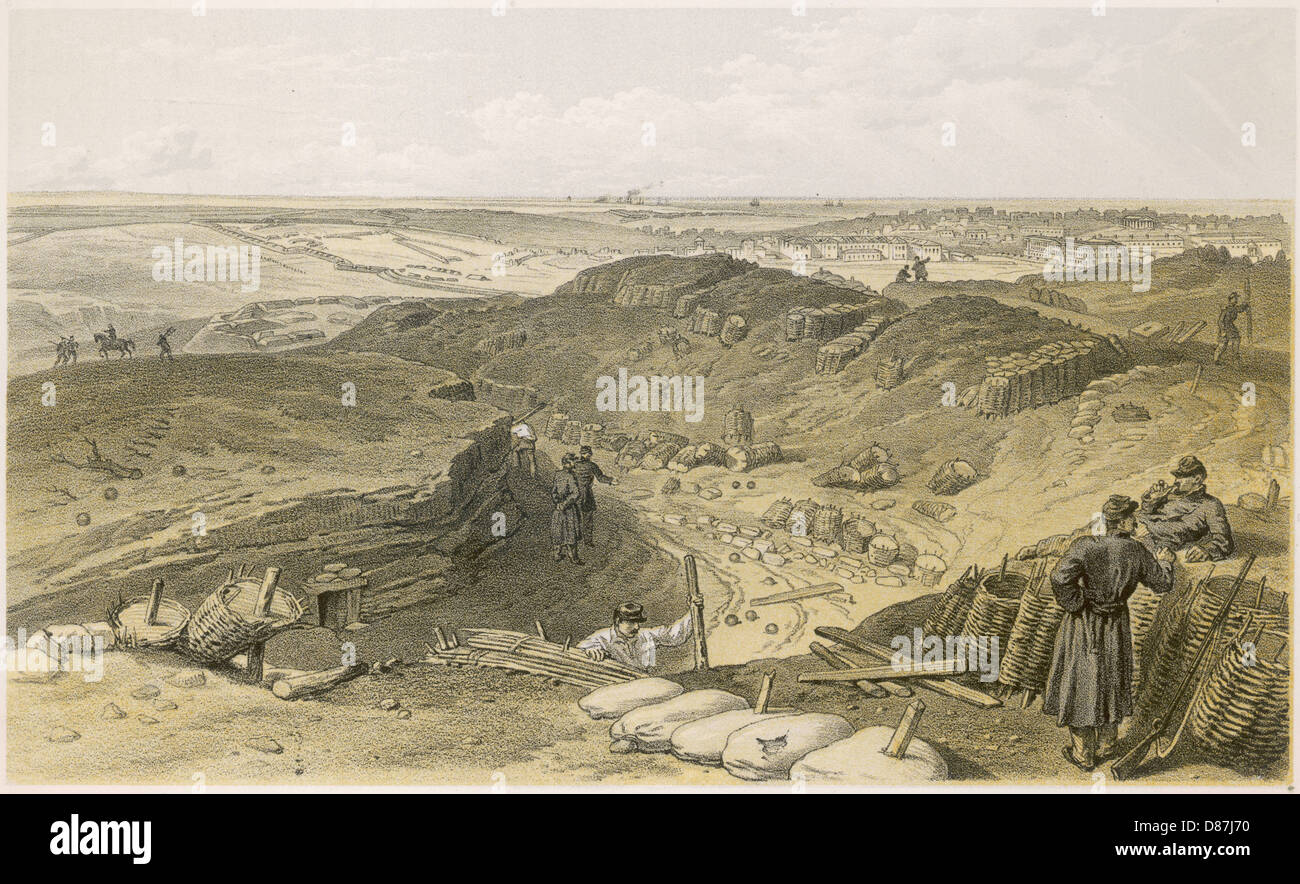 Siege of Sevastopol, Crimean War Stock Photo - Alamy