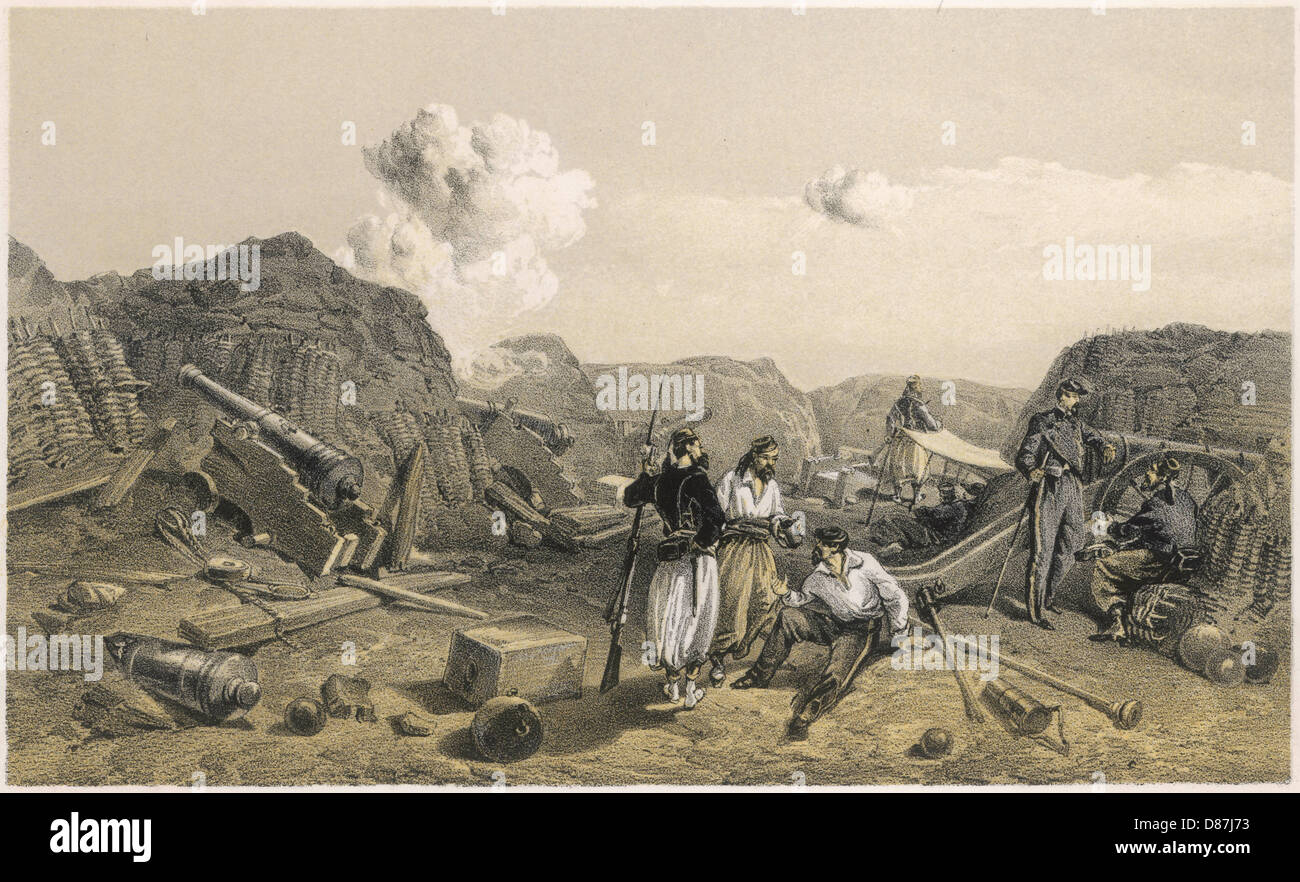 Siege of Sevastopol, Crimean War Stock Photo - Alamy