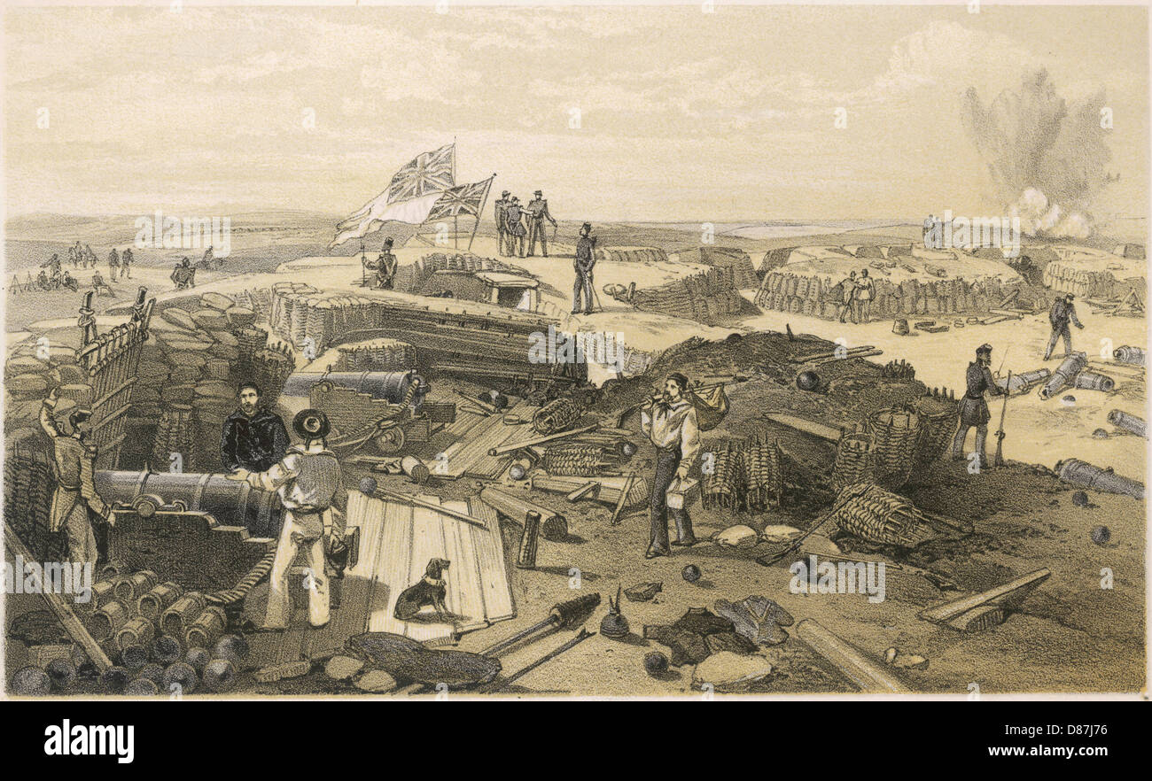 Siege of Sevastopol, Crimean War Stock Photo - Alamy