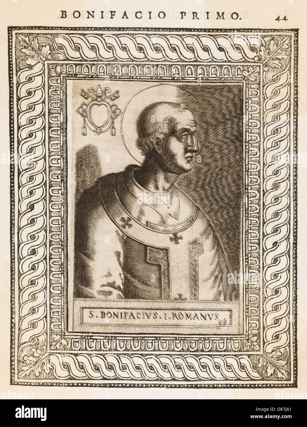 POPE BONIFACIUS I Stock Photo - Alamy