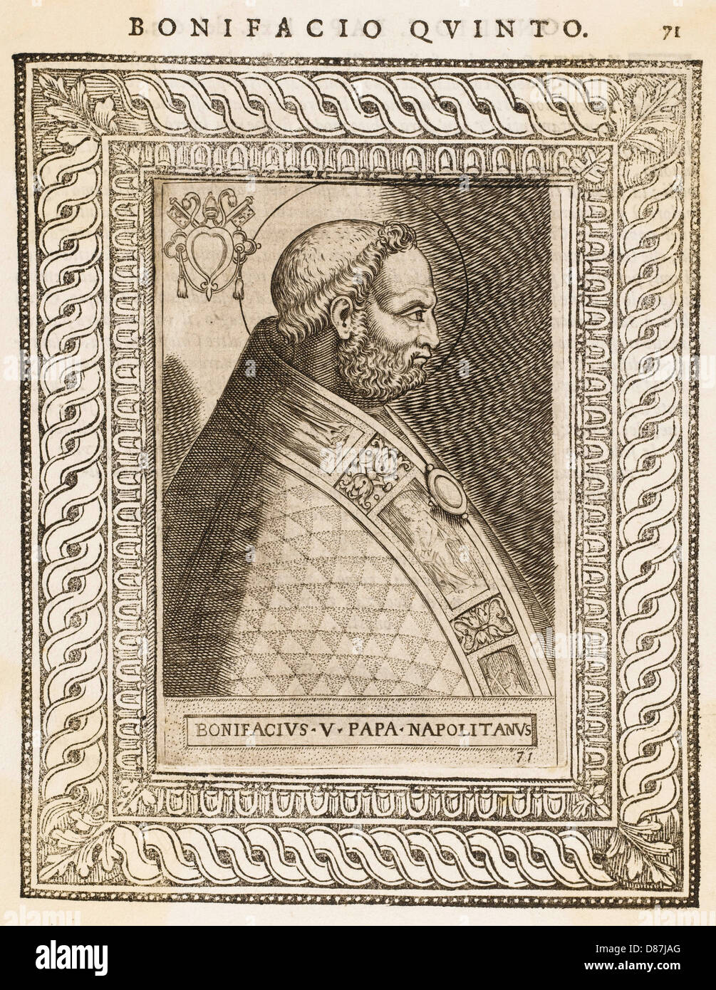 POPE BONIFACIUS V Stock Photo - Alamy