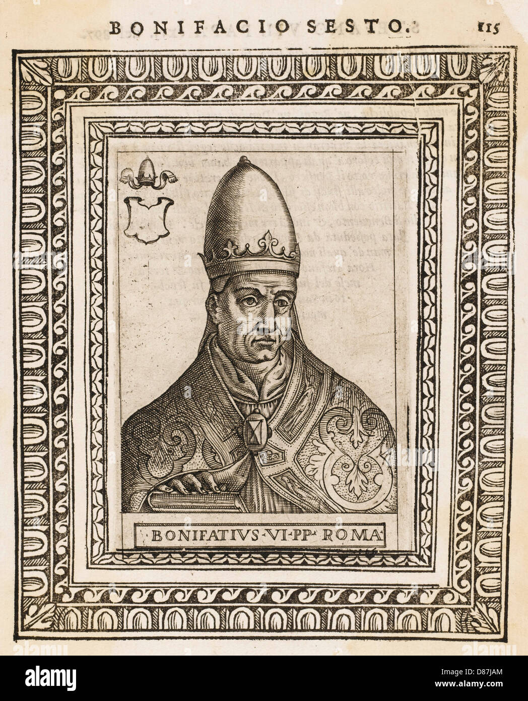 POPE BONIFACIUS VI Stock Photo - Alamy