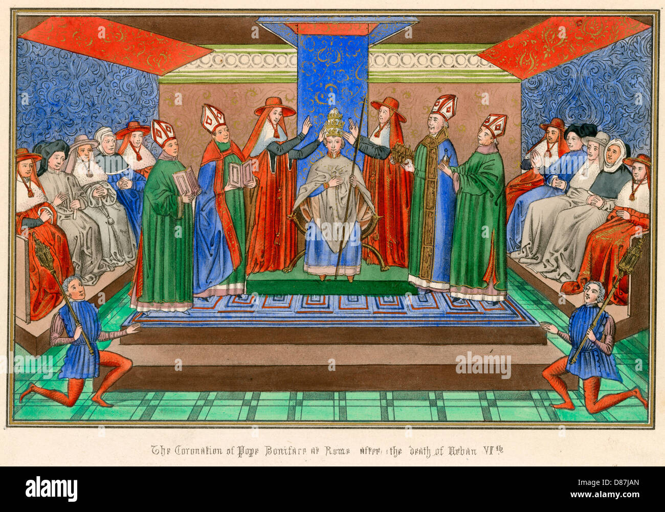 BONIFACIUS IX CROWNED Stock Photo - Alamy