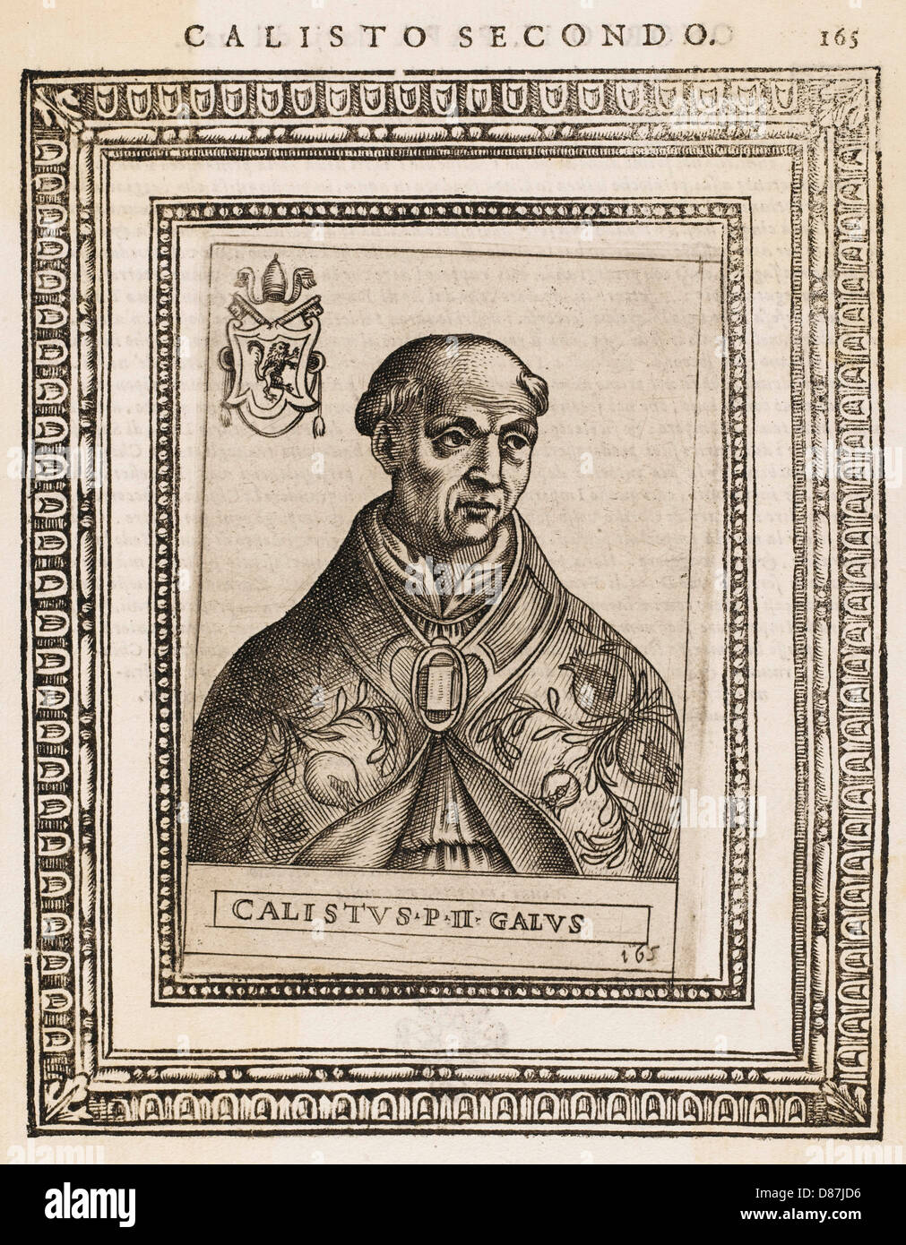 POPE CALLISTUS II Stock Photo - Alamy