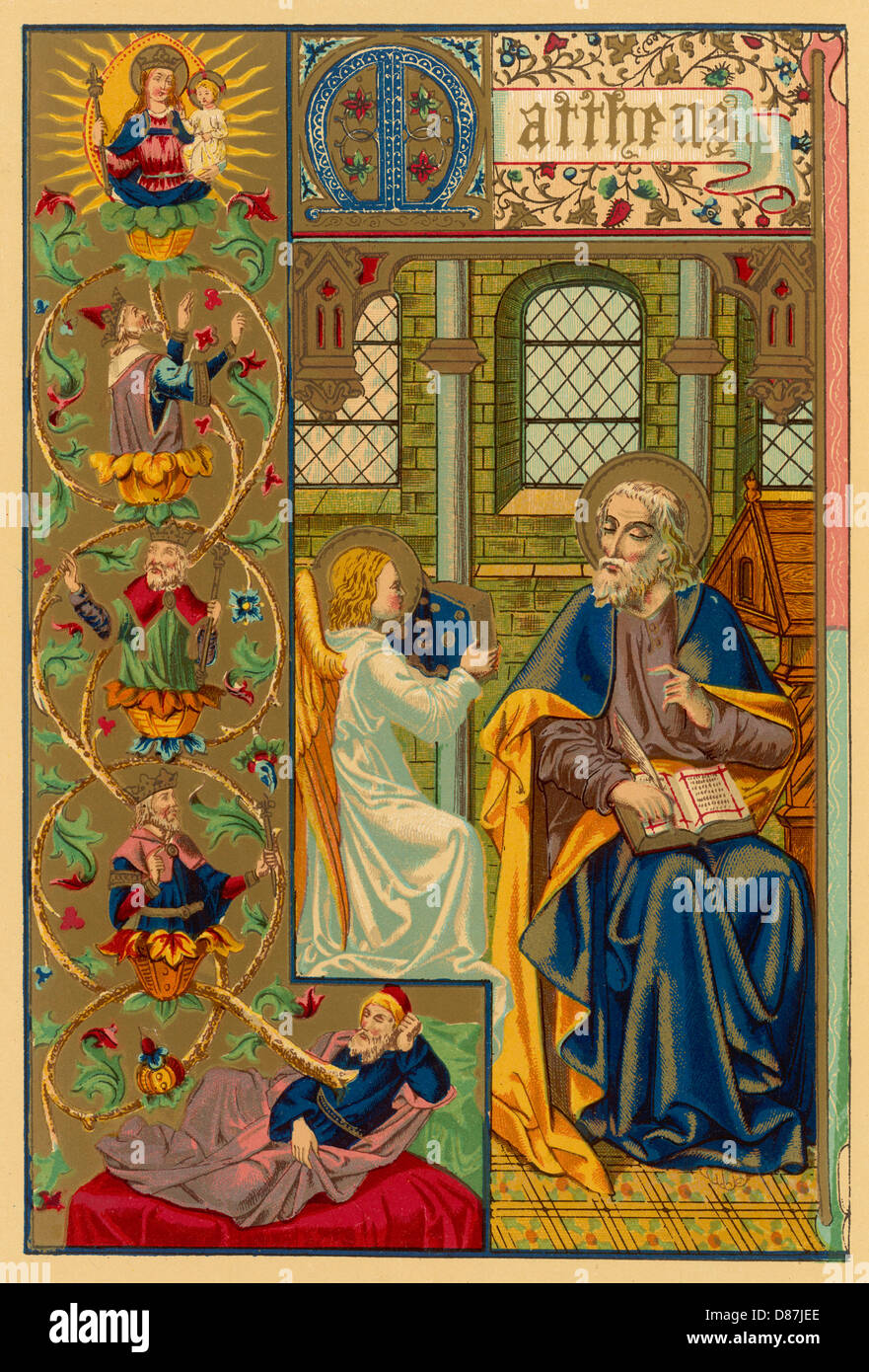 Evangelist matthew writing hi-res stock photography and images - Alamy