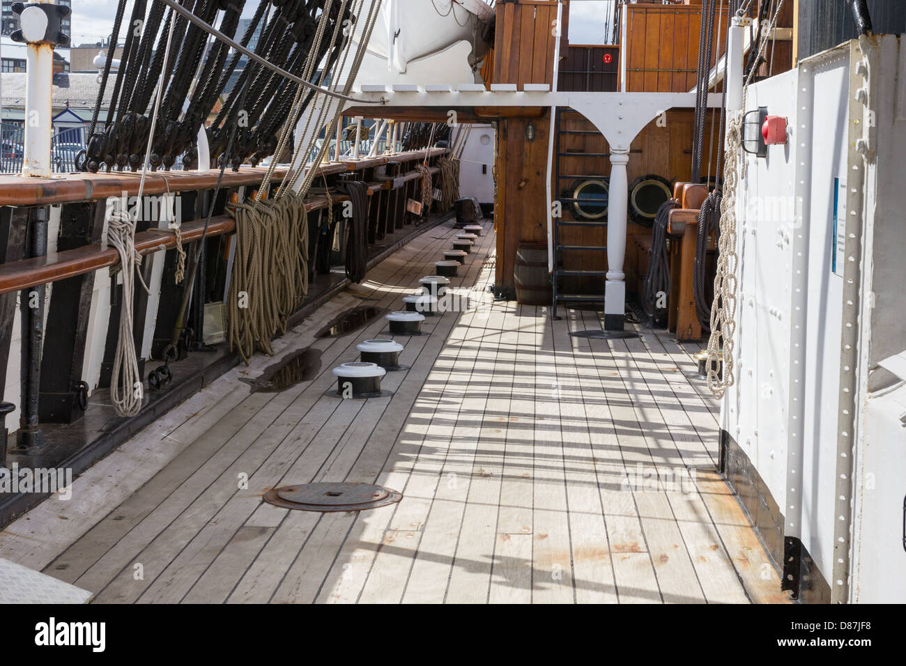 Decks on RSS Discovery Dundee polar exploration ship Dundee waterfront ...