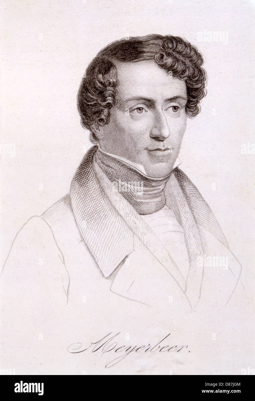 Giacomo Meyerbeer - German composer Stock Photo - Alamy