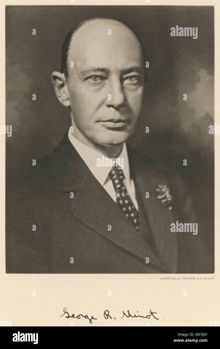 George Richards Minot Stock Photo - Alamy