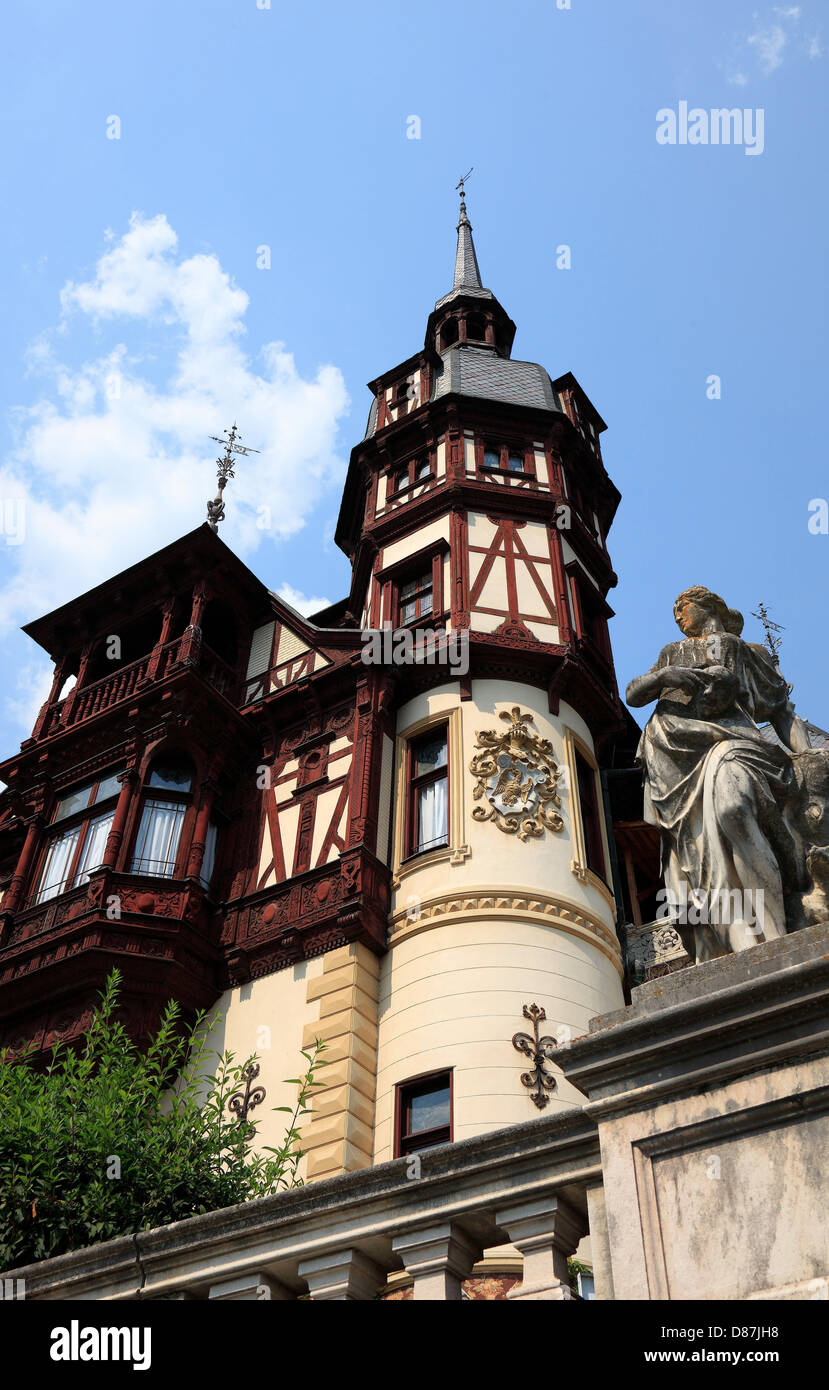 Romania wallachia sinaia peles castle hi-res stock photography and ...