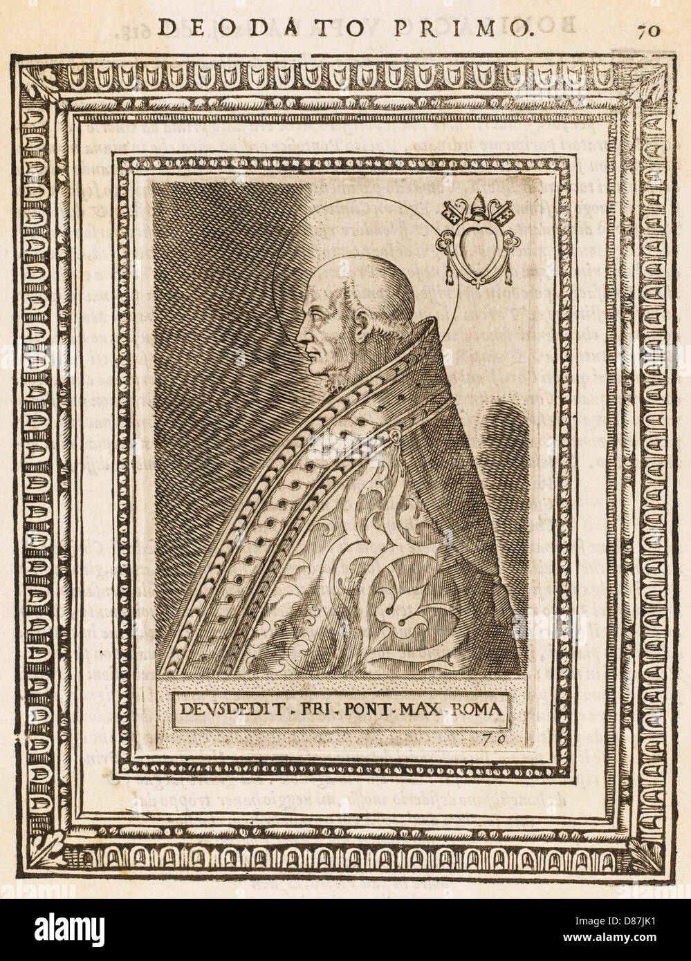 POPE DEUSDEDIT I Stock Photo - Alamy