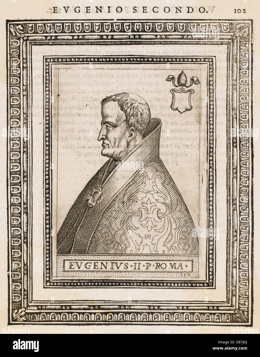 POPE EUGENIUS II Stock Photo - Alamy
