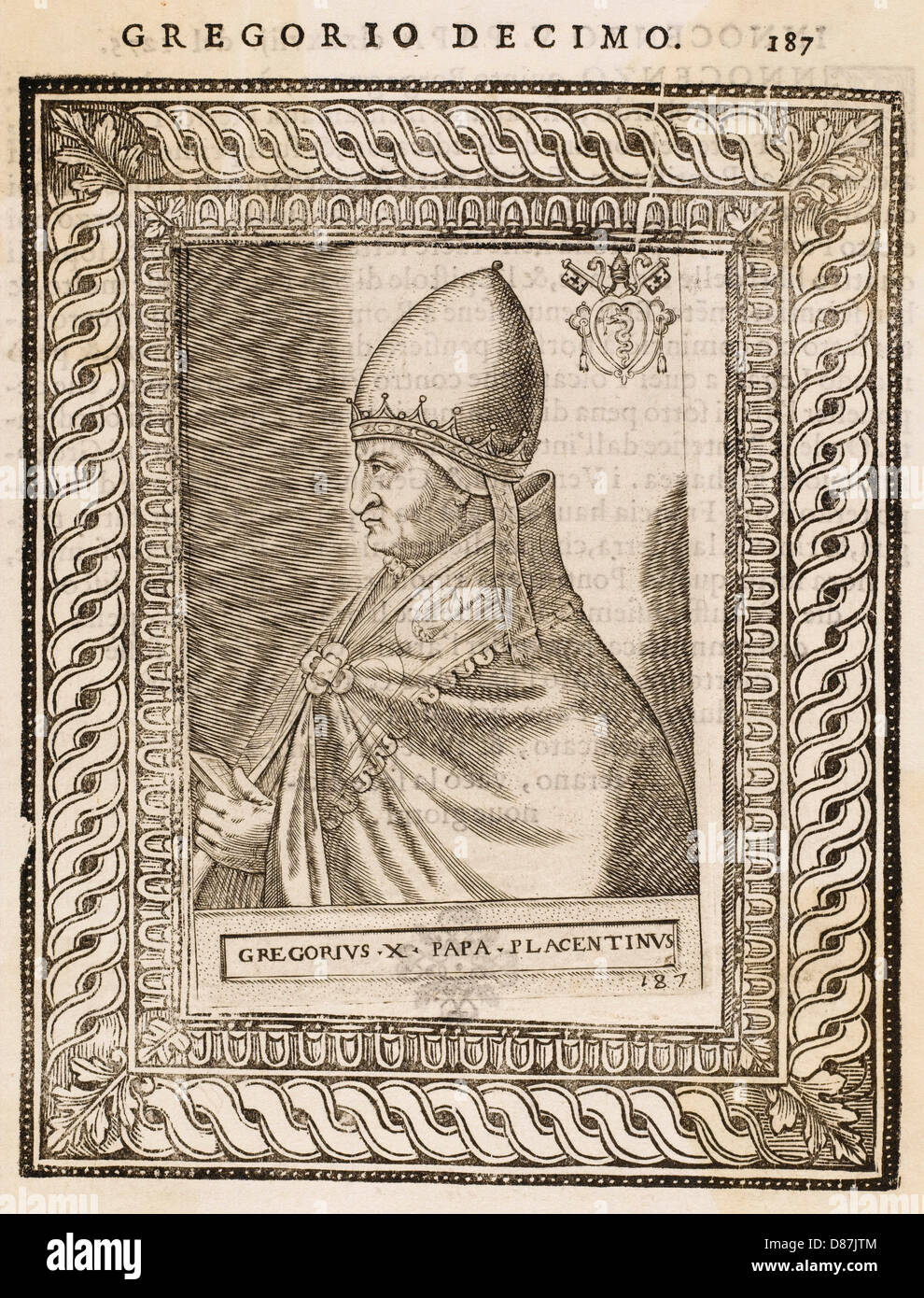 POPE GREGORIUS X Stock Photo - Alamy