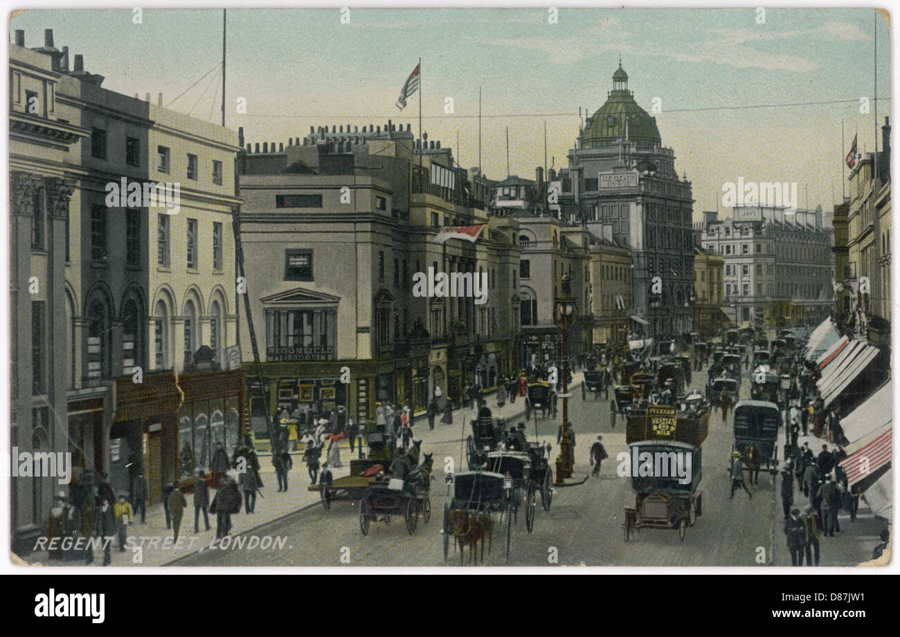 REGENT STREET IN 1907 Stock Photo - Alamy
