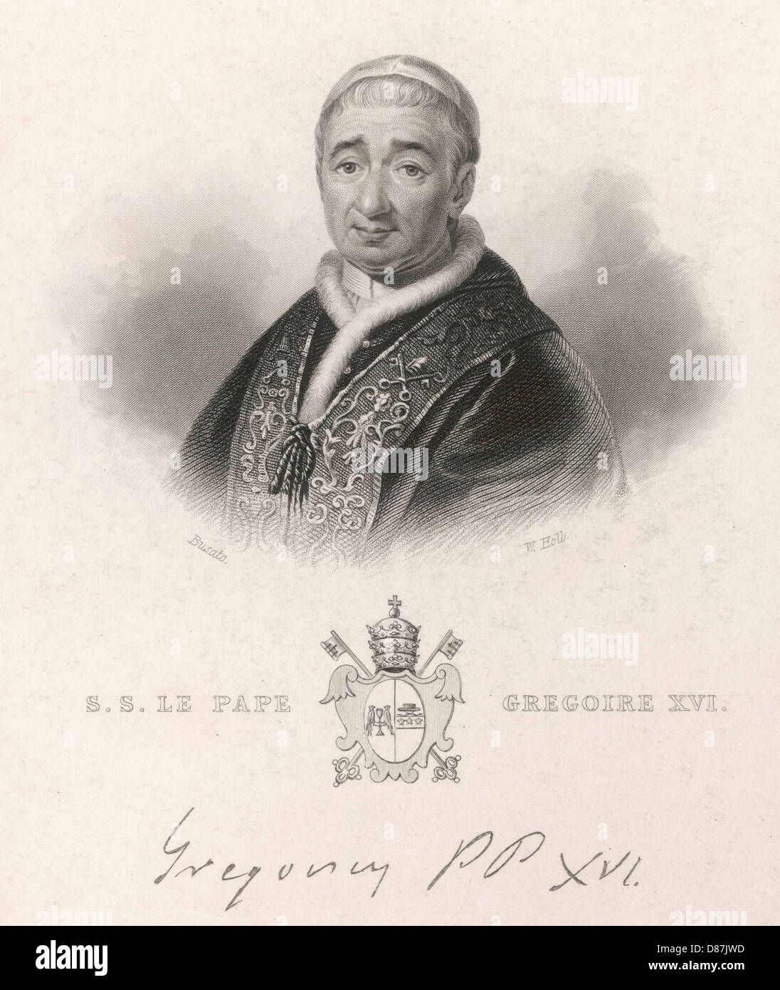 POPE GREGORIUS XVI Stock Photo - Alamy