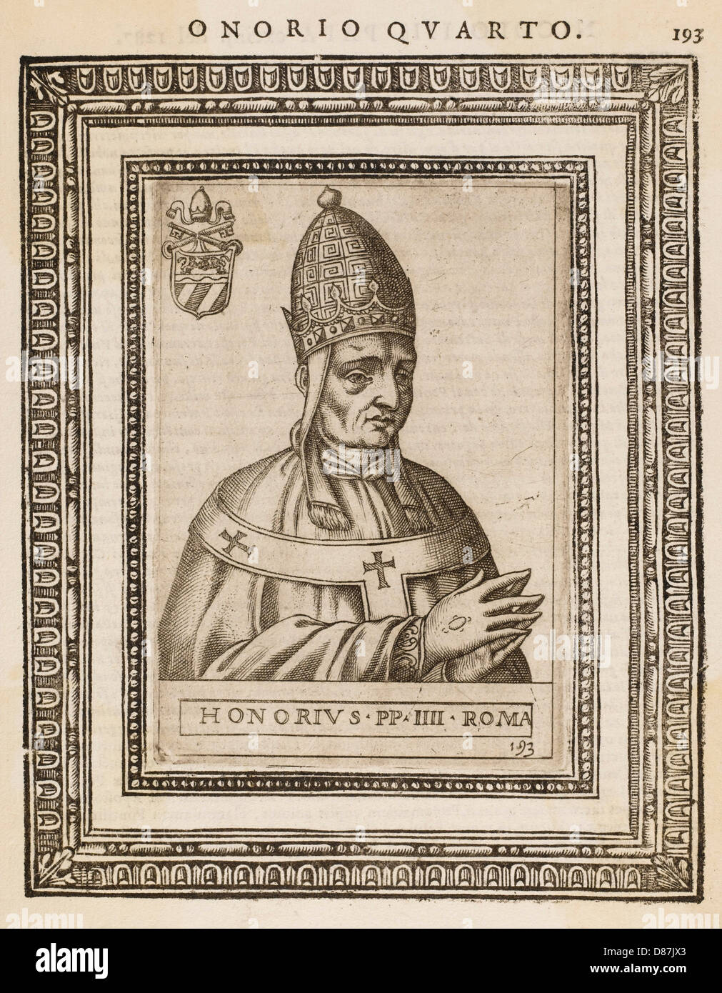 Pope honorius hi-res stock photography and images - Alamy