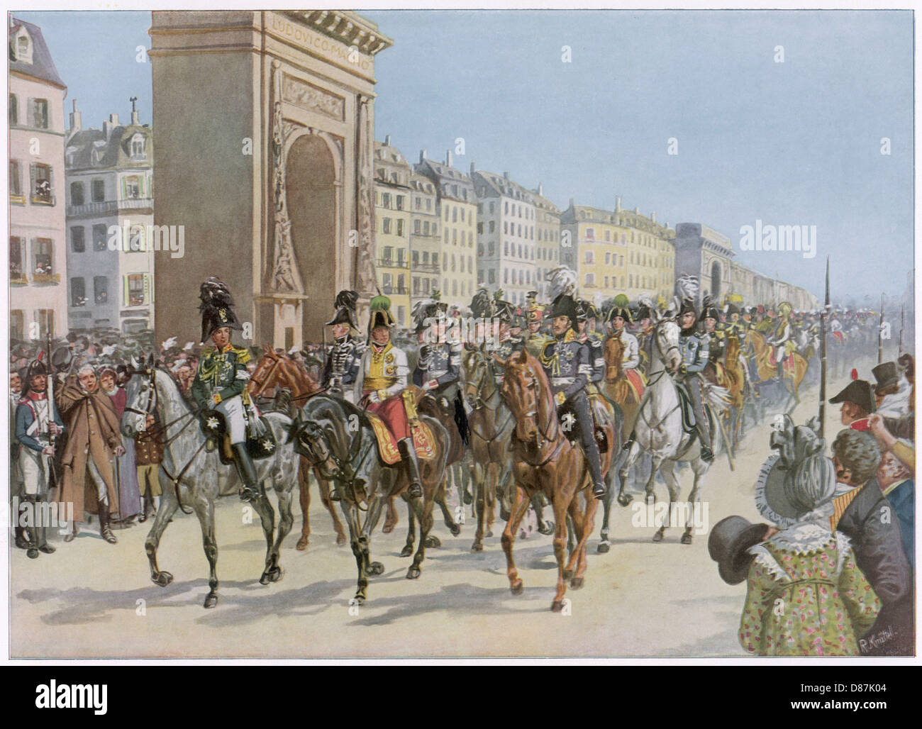 ALLIES ENTER PARIS 1814 Stock Photo - Alamy