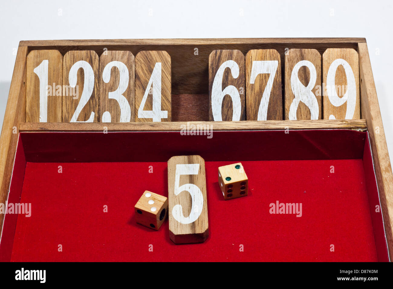 Counting numbers using dice Stock Photo - Alamy