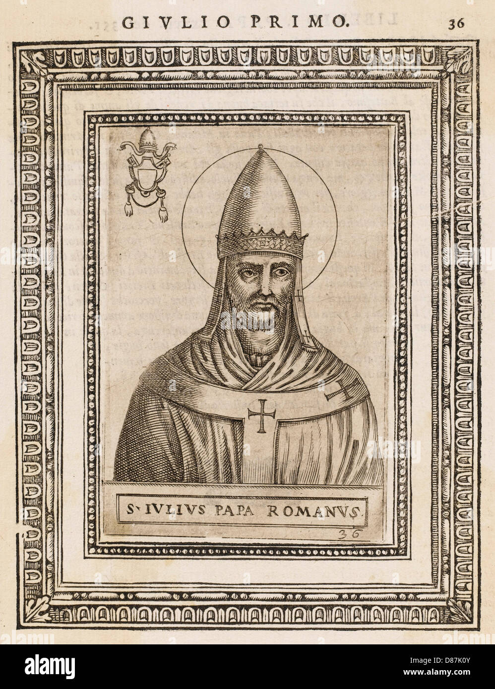 POPE JULIUS I Stock Photo - Alamy