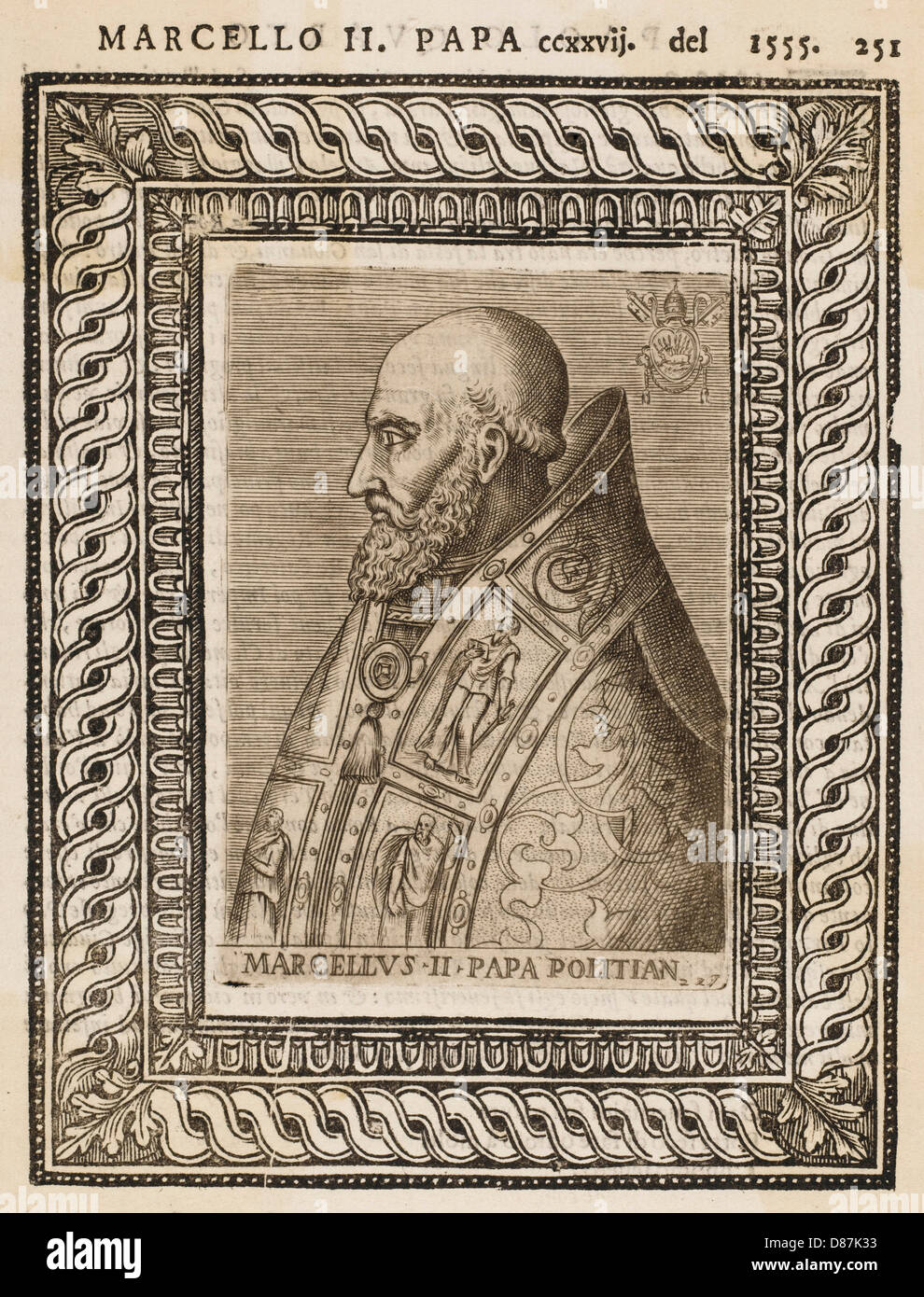 POPE MARCELLUS II Stock Photo - Alamy