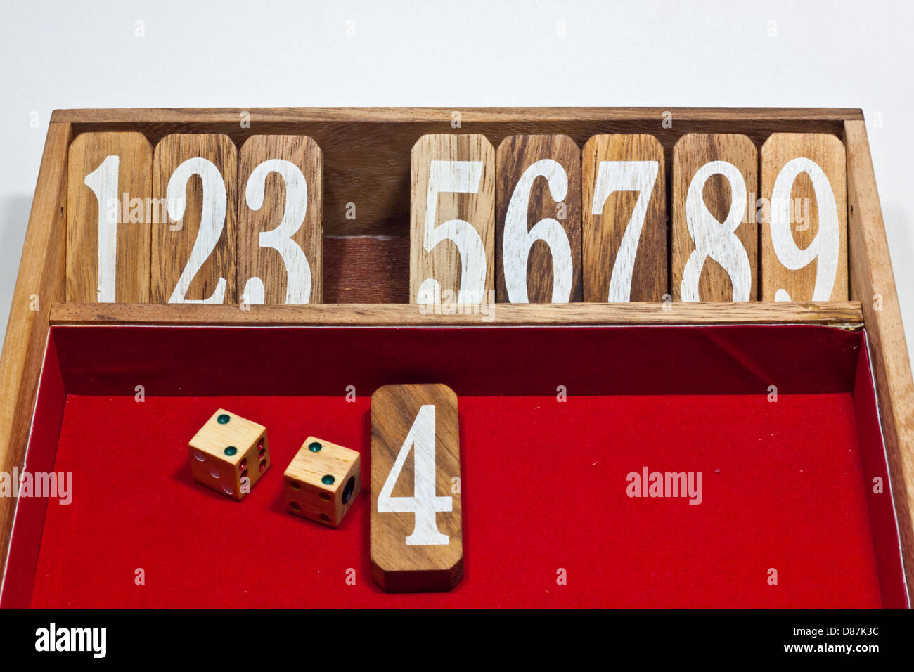 Counting numbers using dice Stock Photo - Alamy