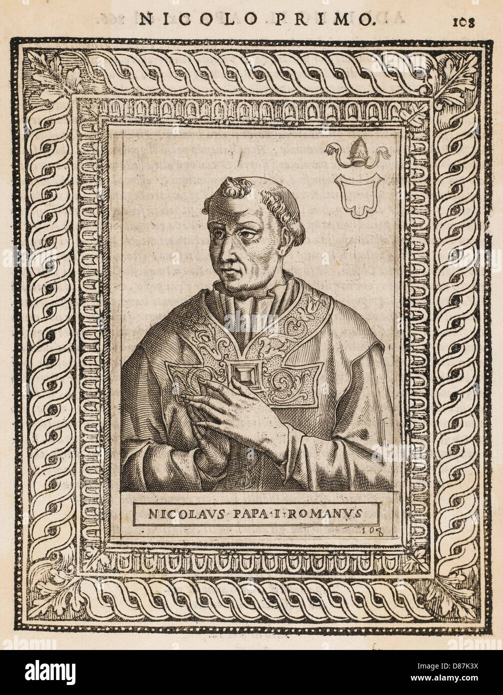 POPE NICHOLAUS I Stock Photo - Alamy