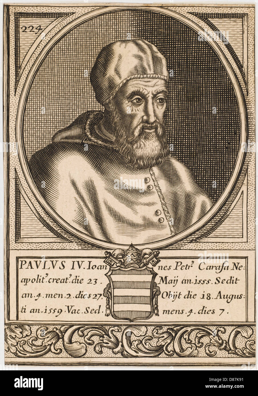 POPE PAULUS IV Stock Photo - Alamy