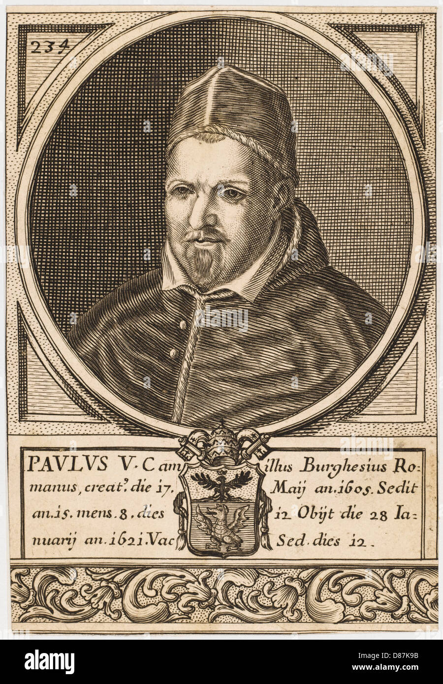 POPE PAULUS V Stock Photo - Alamy