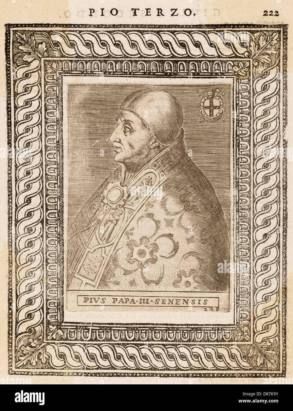 POPE PIUS III Stock Photo - Alamy