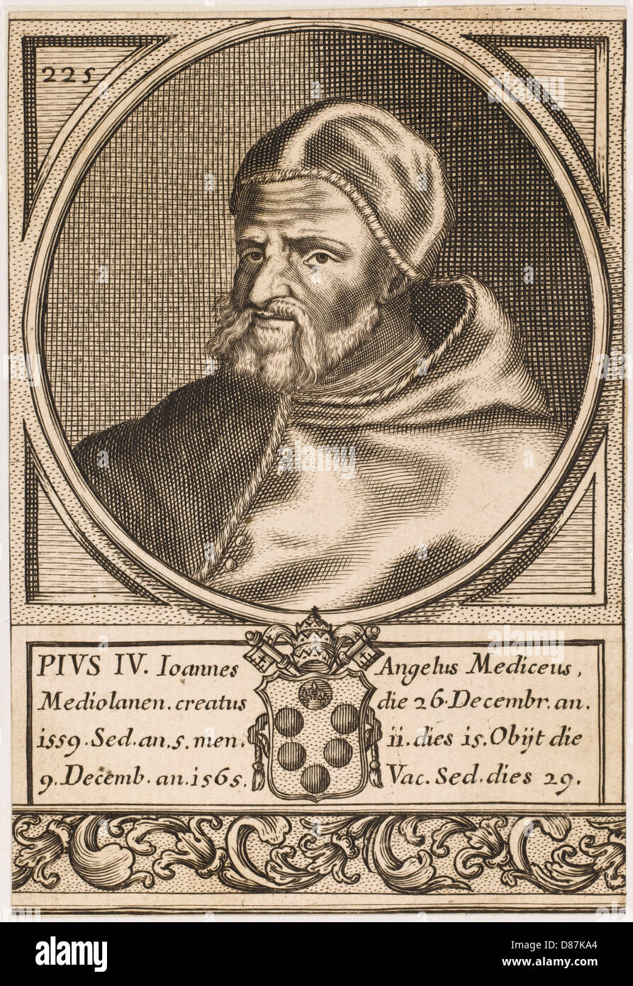 Pope Pius Iv Stock Photo - Alamy