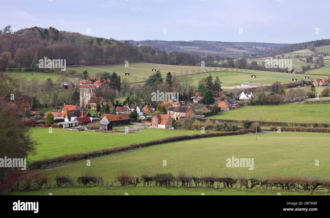 Chiltern Landscape In Oxfordshire High Resolution Stock Photography and ...
