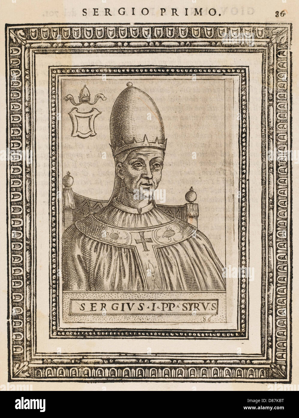 POPE SERGIUS I Stock Photo - Alamy