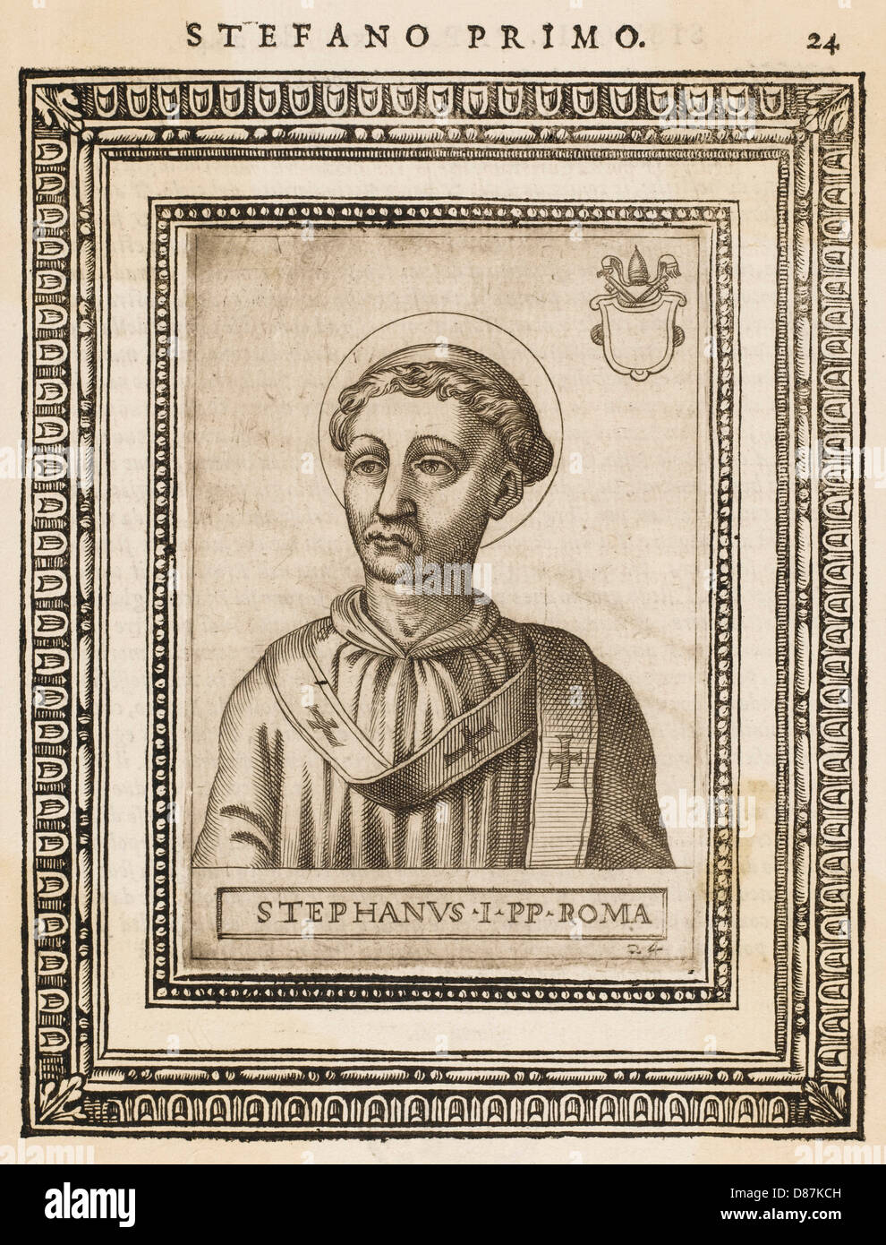 POPE STEPHANUS I Stock Photo - Alamy