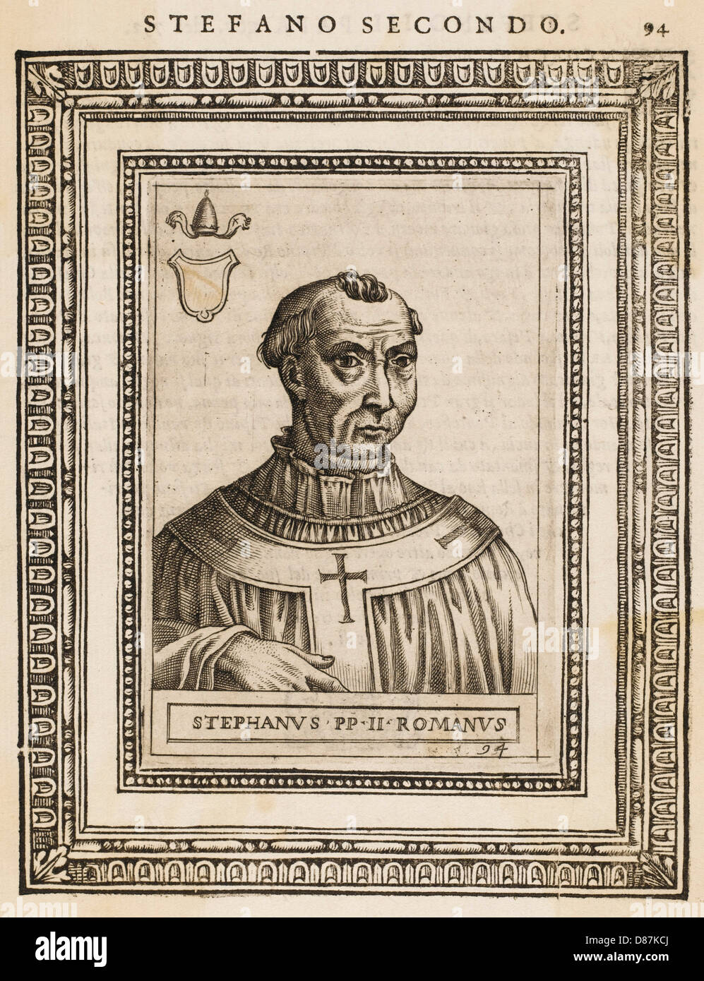 POPE STEPHANUS II Stock Photo - Alamy
