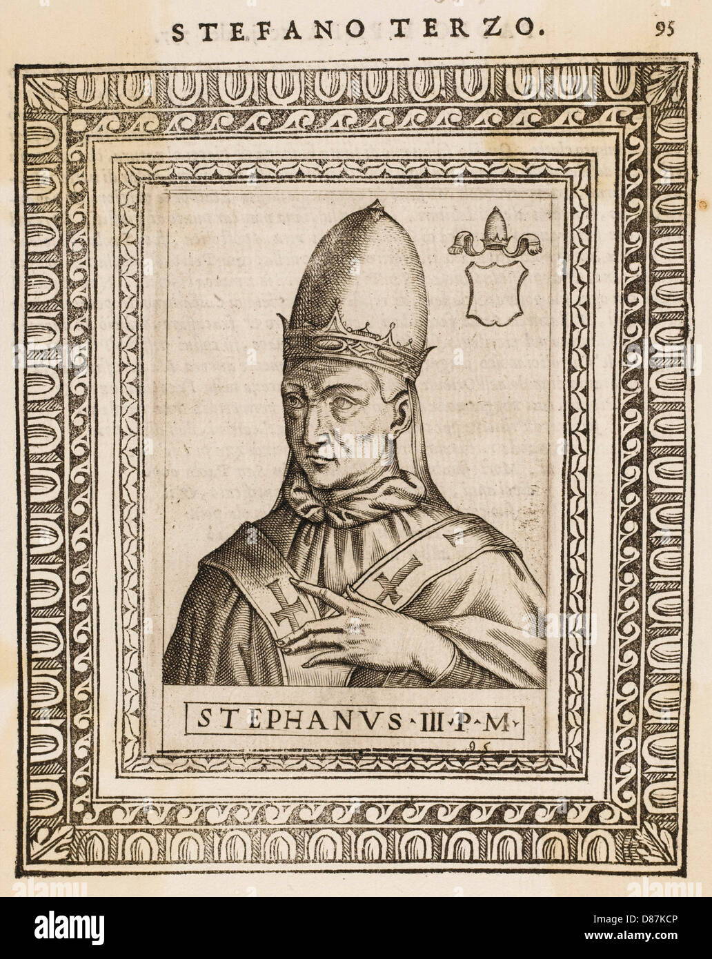 POPE STEPHANUS III Stock Photo - Alamy